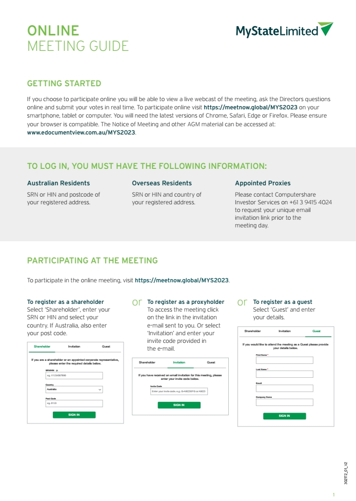 Online Meeting Guide